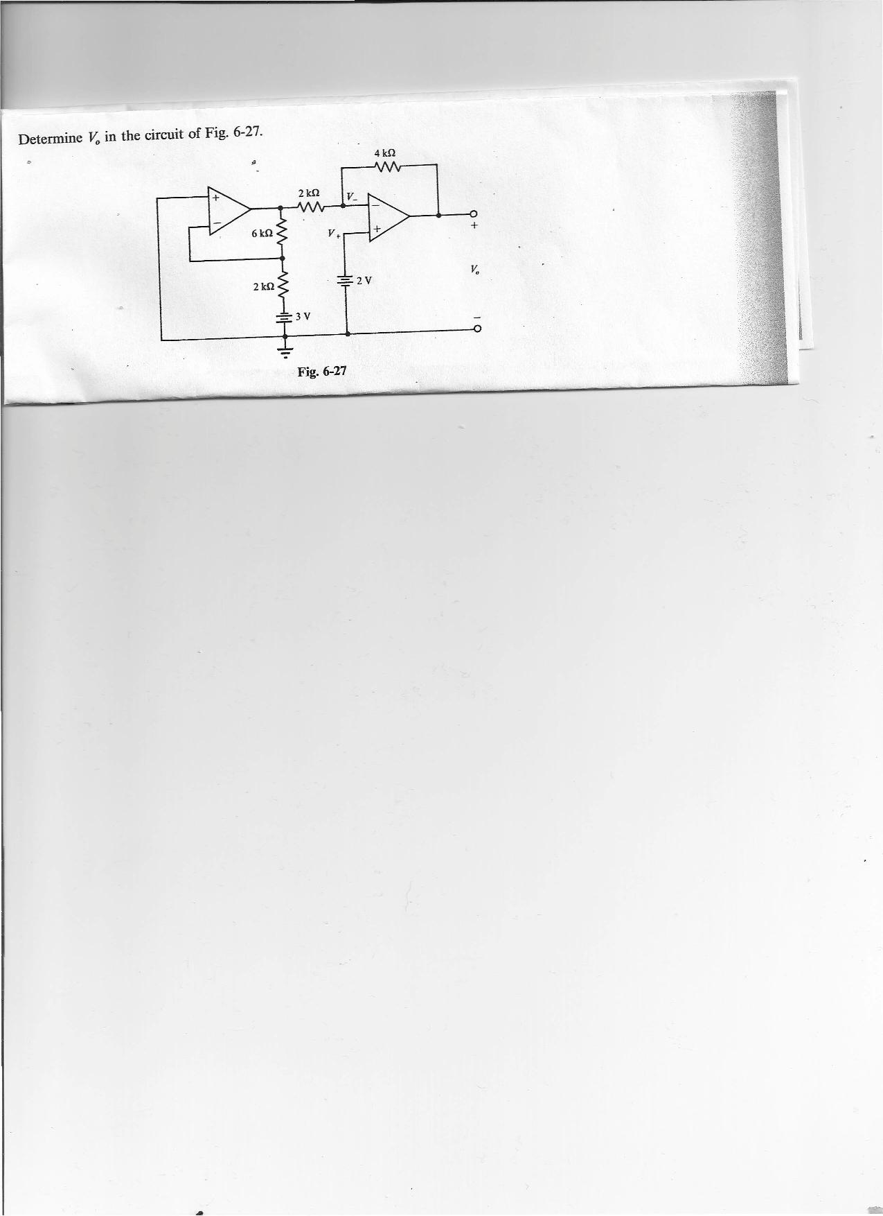 Solved Determine V0 In The Circuit Of Fig 6 27