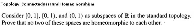 Solved Topology: Connectedness and Homeomorphism Consider | Chegg.com