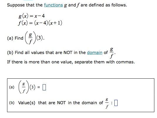 Solved Suppose That The Functions G And F Are Defined As