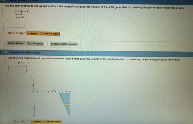 Solved Use the shell method to set up and evaluate the | Chegg.com