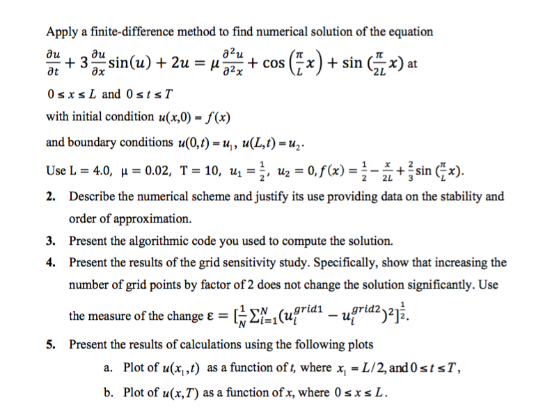 Apply a finite-difference method to find numerical | Chegg.com