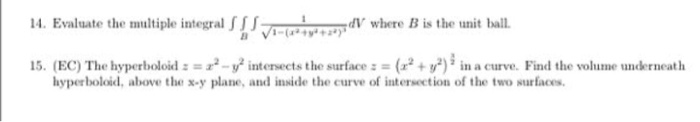 Solved: Evaluate The Multiple Integral Double Integral_B I... | Chegg.com
