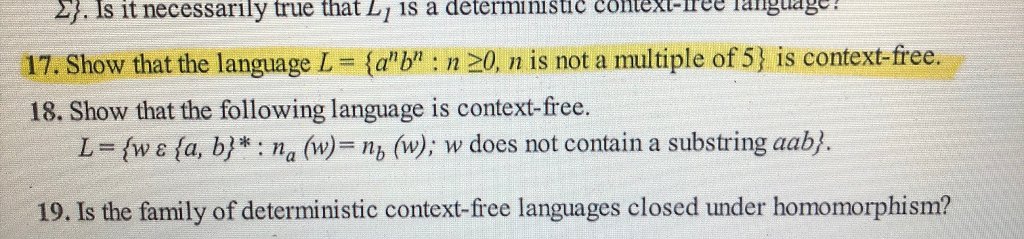 Solved it necessarily true that Lj is a determinisuc | Chegg.com