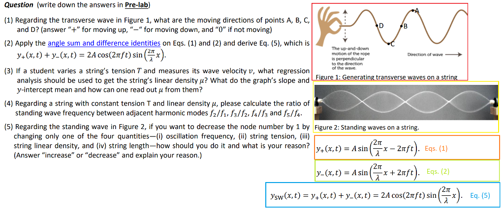 Solved Question (write down the answers in Pre-lab (1) | Chegg.com