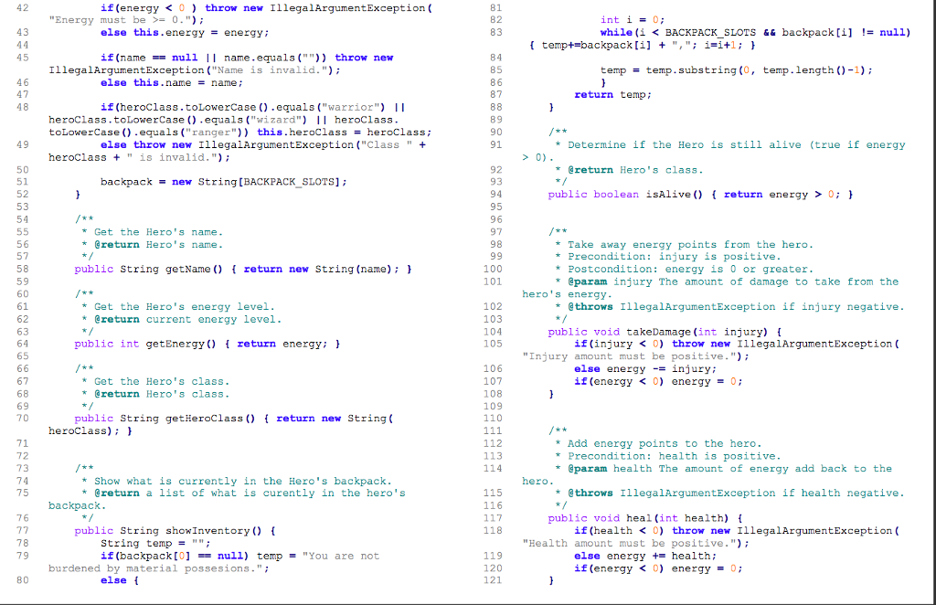 1 package question2; 3@author aaron 4* This class | Chegg.com