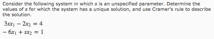 Solved Consider The Following System In Which S Is An