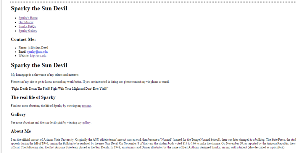 Solved Sparky the Sun Devil Spady Home Spady EAQs Spark | Chegg.com