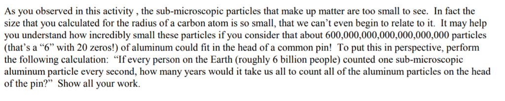Solved As you observed in this activity, the sub-microscopic | Chegg.com