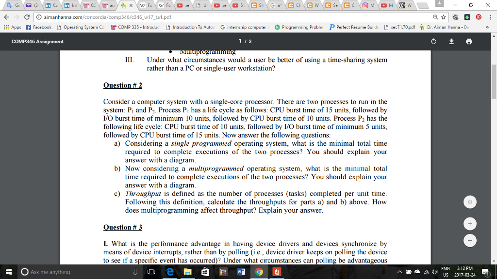Solved Consider a computer system with a single-core | Chegg.com