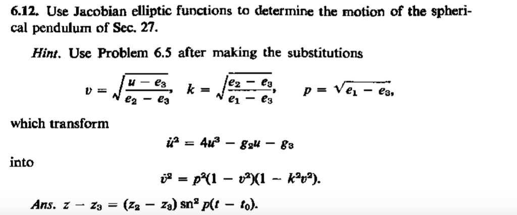COMPLEX ANALYSIS - JACOBI ELLIPTIC FUNCTIONS NOTE: | Chegg.com