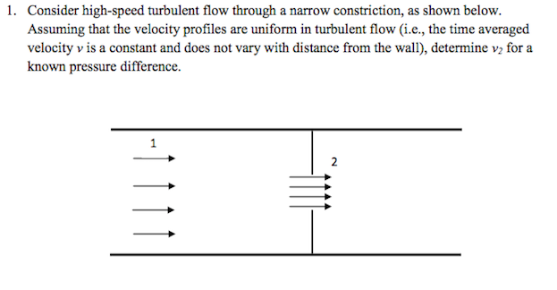 Solved 1. Consider high-speed turbulent flow through a | Chegg.com