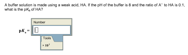 Solved A buffer solution is made using a weak acid, HA. If | Chegg.com