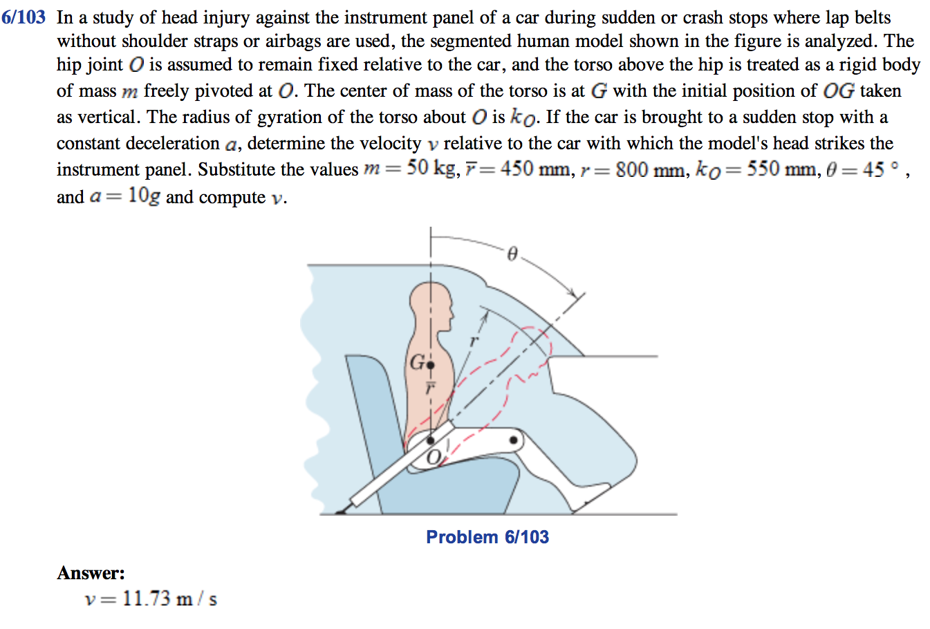 Solved In a study of head injury against the instrument | Chegg.com