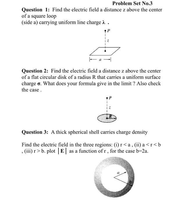 Solved Find the electric field a distance z above the center | Chegg.com