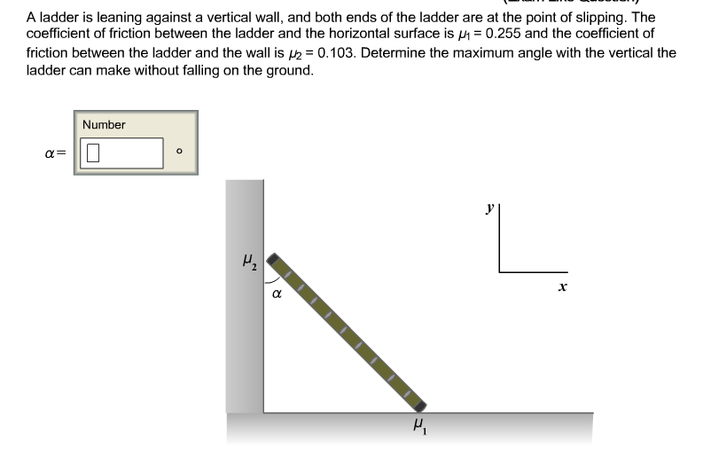 Solved A ladder is leaning against a vertical wall, and both | Chegg.com