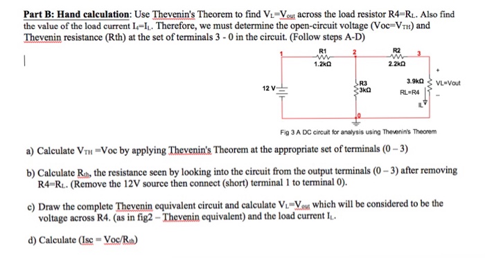 Solved Use Thevenin's Theorem to find V_L = V_out across the | Chegg.com