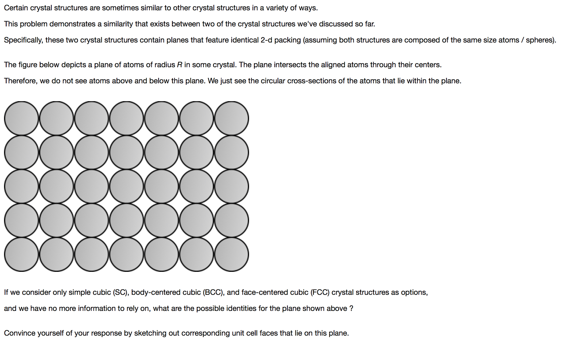 Solved If We Consider Only Simple Cubic Sc Body Centered