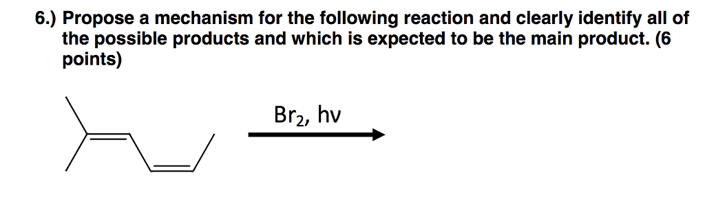 Solved 6.) Propose a mechanism for the following reaction | Chegg.com