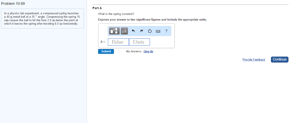 Solved In a physics lab experiment, a compressed spring | Chegg.com