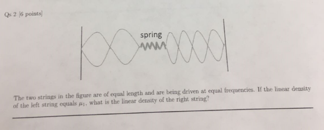 Solved The two strings in the figure are of equal length | Chegg.com