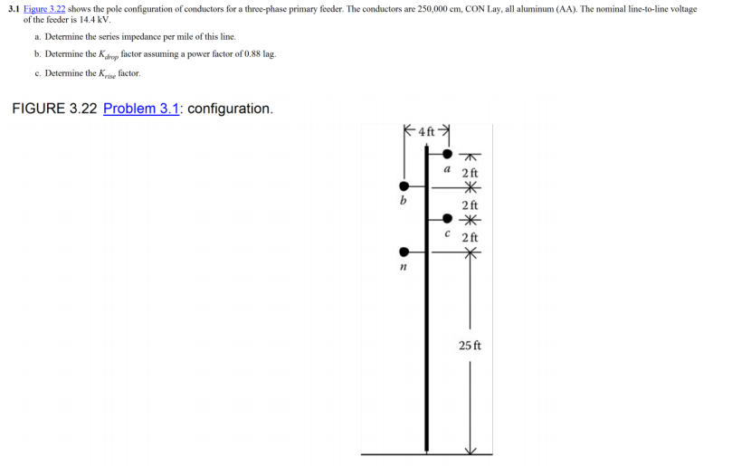 Solved Shows the pole configuration of conductors for a | Chegg.com