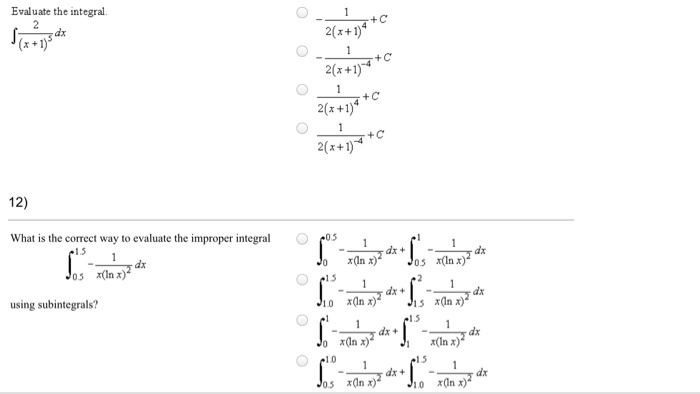 Solved Evaluate the integral. Integral 2/(x + 1)^5 dx - | Chegg.com