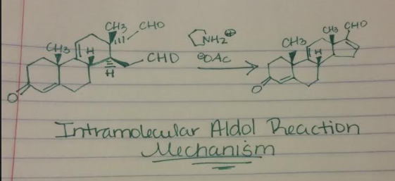 Solved Intramolecular Aldol Reaction Mechanism | Chegg.com