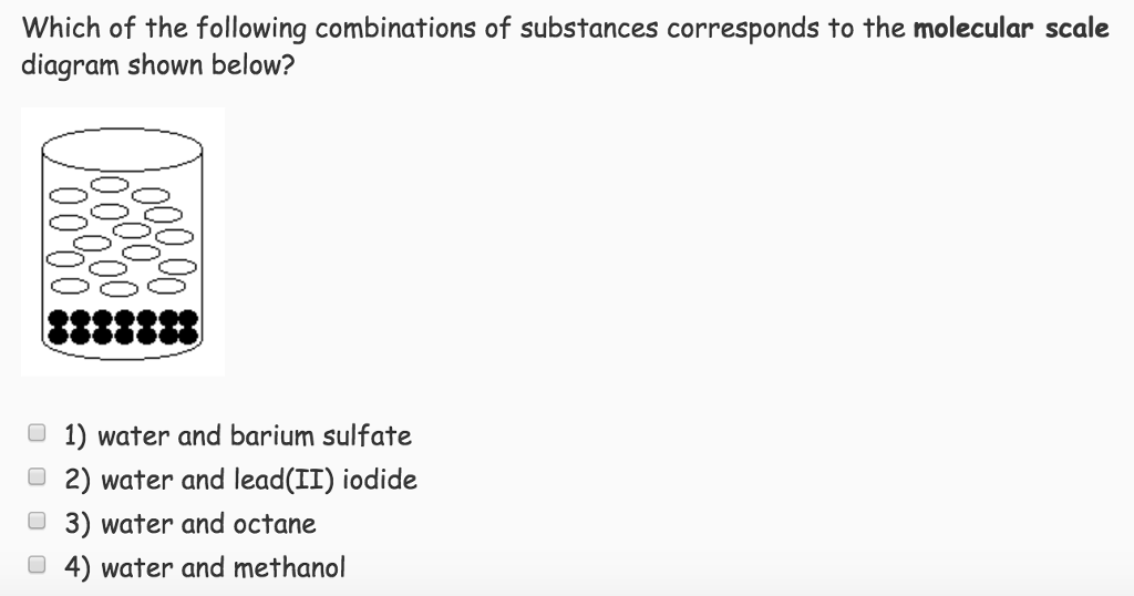 Solved Which of the following combinations of substances | Chegg.com