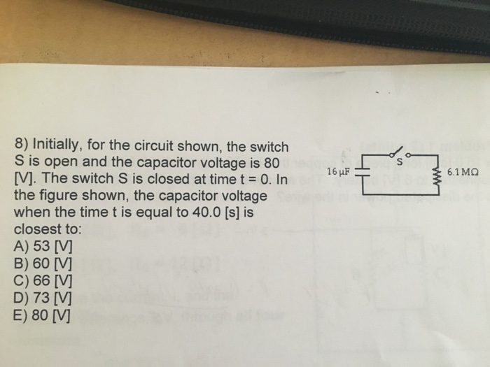 Solved Initially, for the circuit shown, the switch S is | Chegg.com
