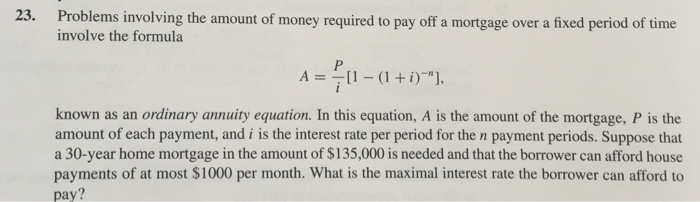 Solved Problems involving the amount of money required to | Chegg.com