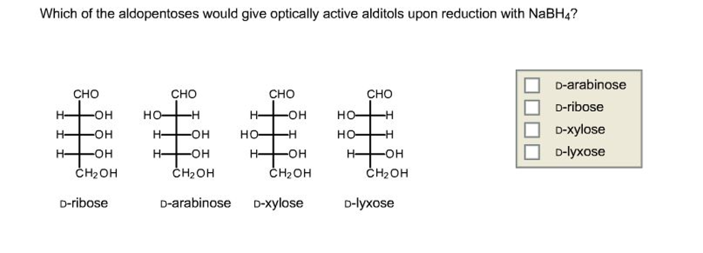 Solved D-Fructose can be reduced with NaBH4. Modify the | Chegg.com