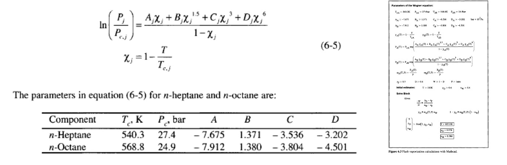 Ln (P_j/P_c, j) = A_j chi_j + B_j chi_j^1.5 + C_j | Chegg.com