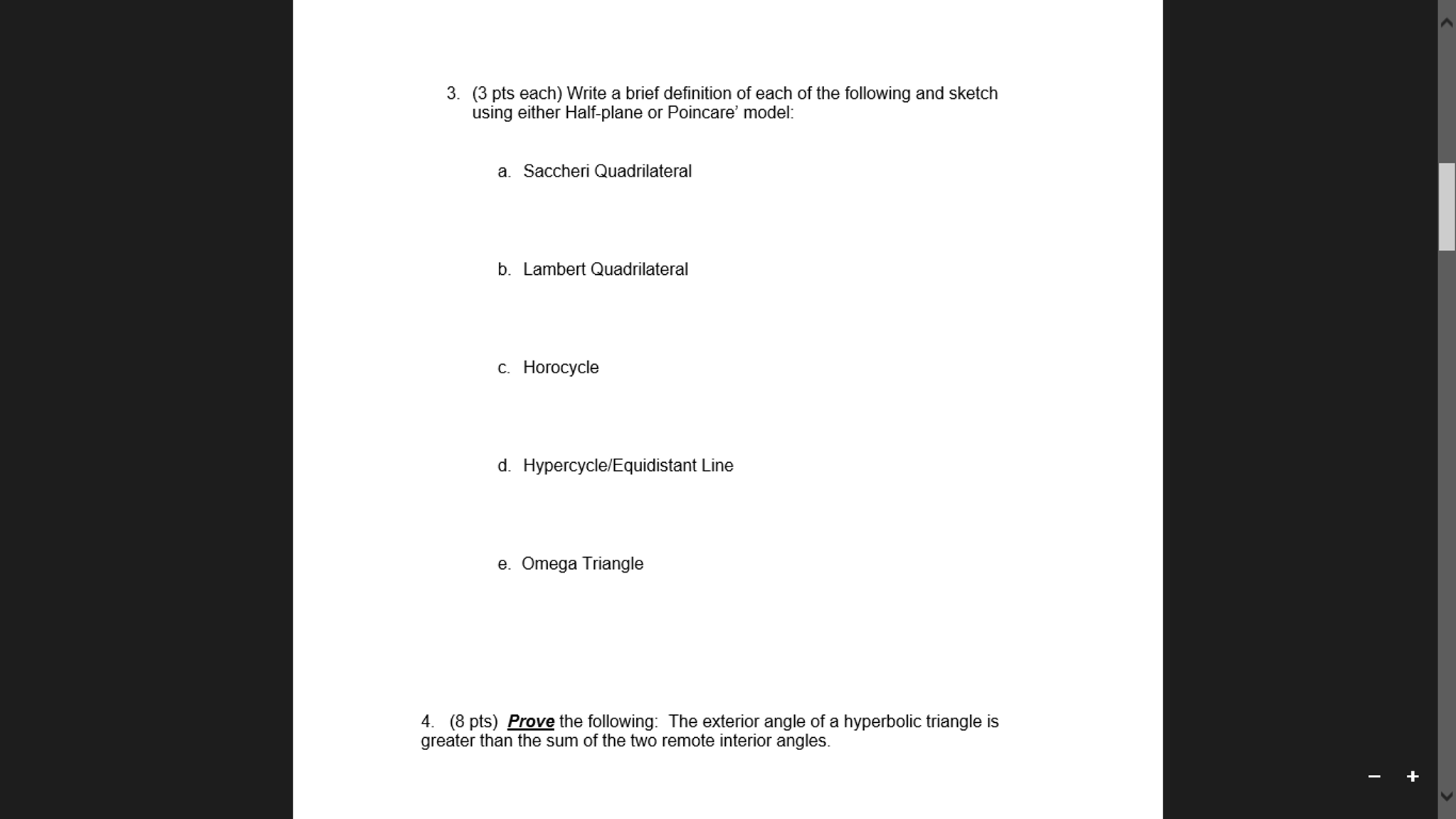 Solved Write a brief definition of each of the following and | Chegg.com