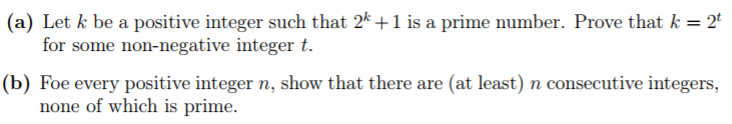 Solved (a) Let k be a positive integer such that 2k + l is a | Chegg.com