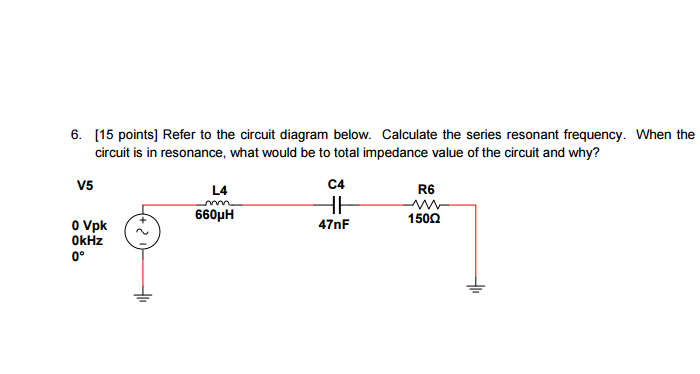 Solved Refer to the circuit diagram below. Calculate the | Chegg.com
