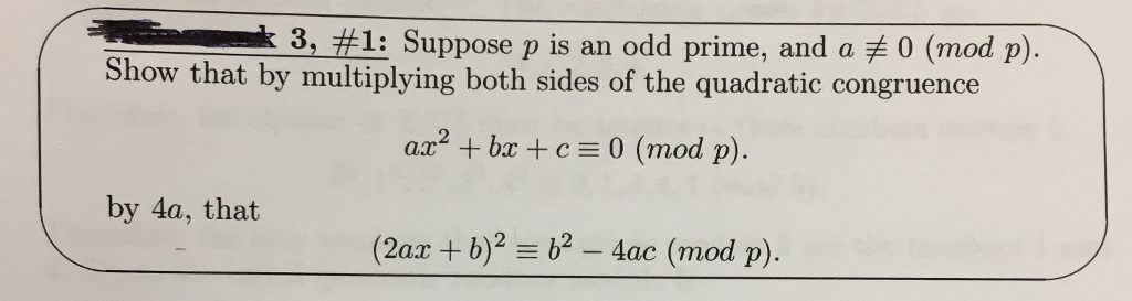 Solved Suppose rho is an odd and a 0 (mod rho). Show that | Chegg.com