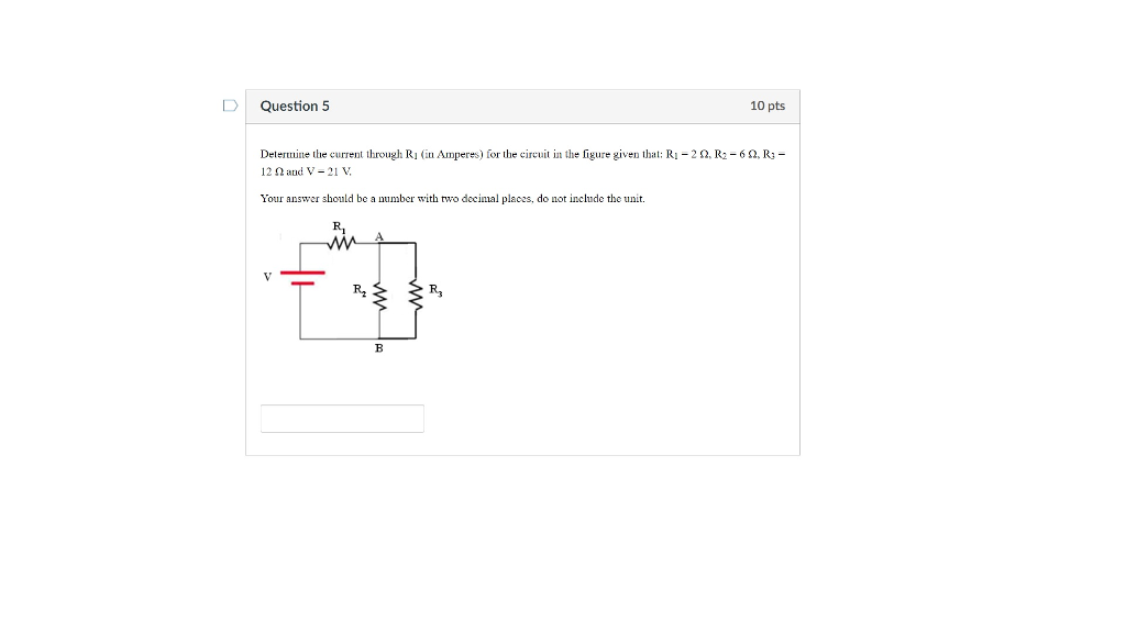 Solved Determine The Current Through R1 In Amperes For The
