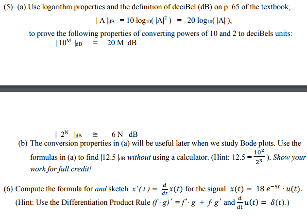 Solved (a) Use logarithm properties and the definition of | Chegg.com