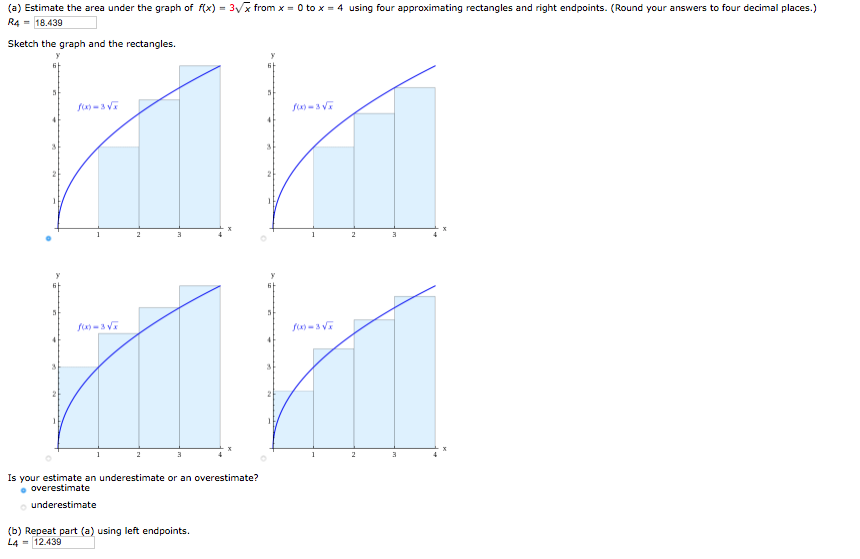Solved A Estimate The Area Under The Graph Of Fx 3