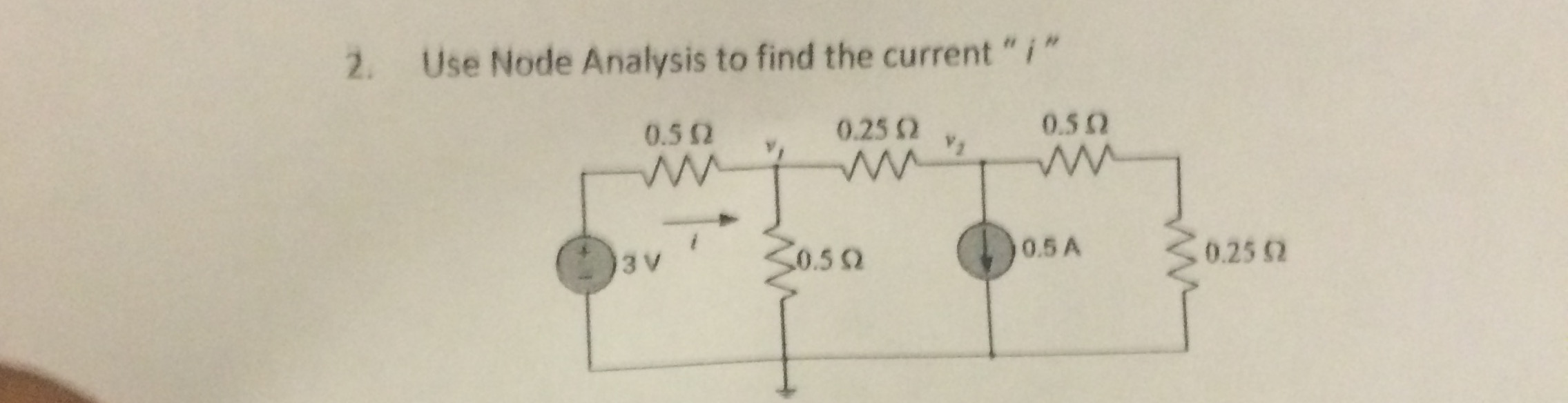 Solved Use Node Analysis to find the current "I" | Chegg.com