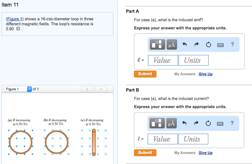 Solved Figure 1 shows a 16-cm-diameter loop in three | Chegg.com
