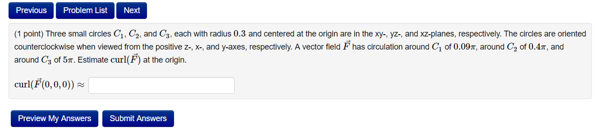 Solved Three small circles C_1, C_2, and C_3, each with | Chegg.com