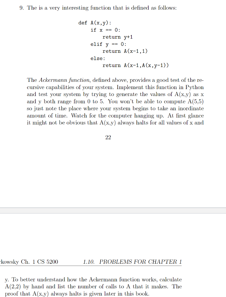 Solved 9. The is a very interesting function that is defined | Chegg.com