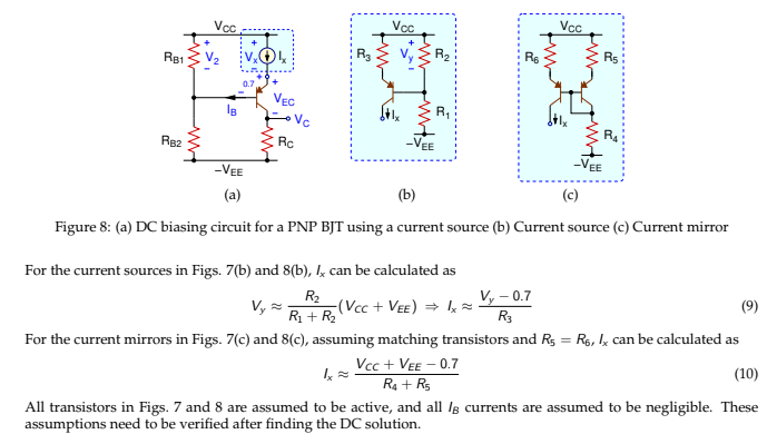 Solved 2.3 BJT DC Biasing - Current Source An alternative | Chegg.com
