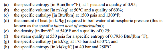 Solved (a) The specific entropy [in Btu/(lbm middot degree | Chegg.com