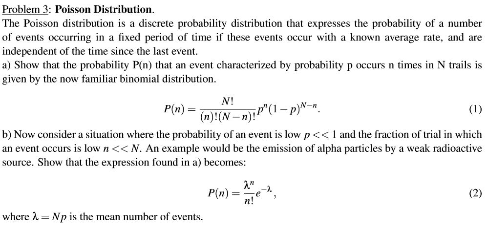 Solved Poisson Distributioin. The Poisson distribution is a | Chegg.com