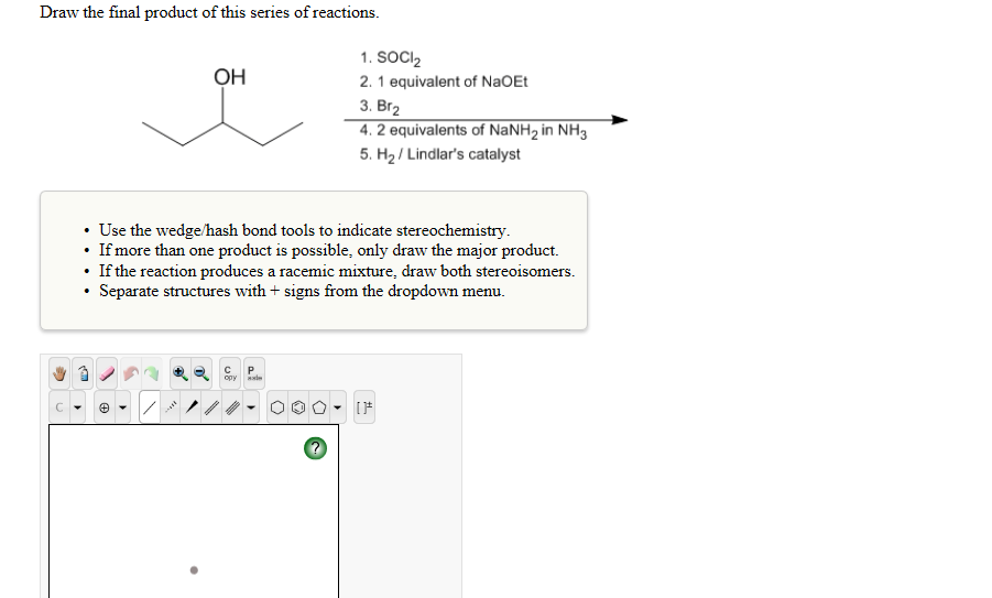 Solved Draw the final product of this series of reactions. | Chegg.com
