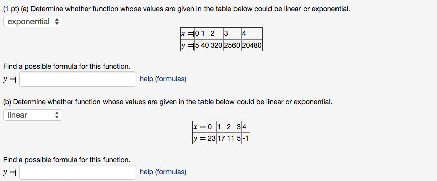 Solved Determine Whether Function Whose Values Are Given In
