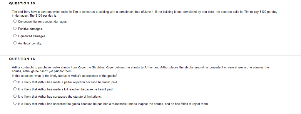 Solved Fred contracts with Handyman Negri to build a | Chegg.com