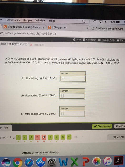 Solved A 25.0-mL sample of 0.200 M aqueous trimethylamine, | Chegg.com